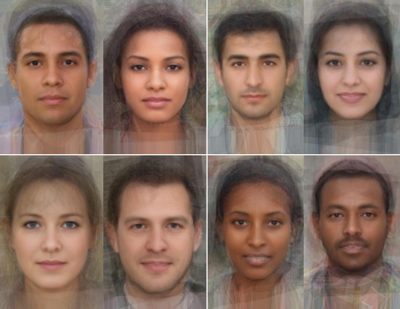 Different Races Face