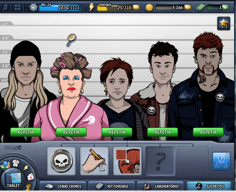 BARRA INFERIOR CRIMINAL CASE | Dicas Criminal Case