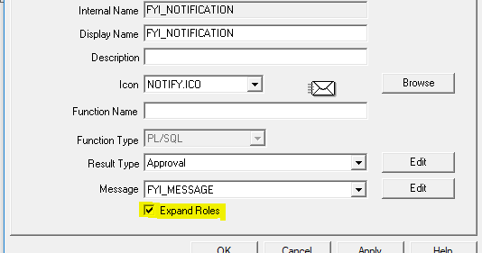 Oracle Application S Blog Expand Roles In Workflow Notification
