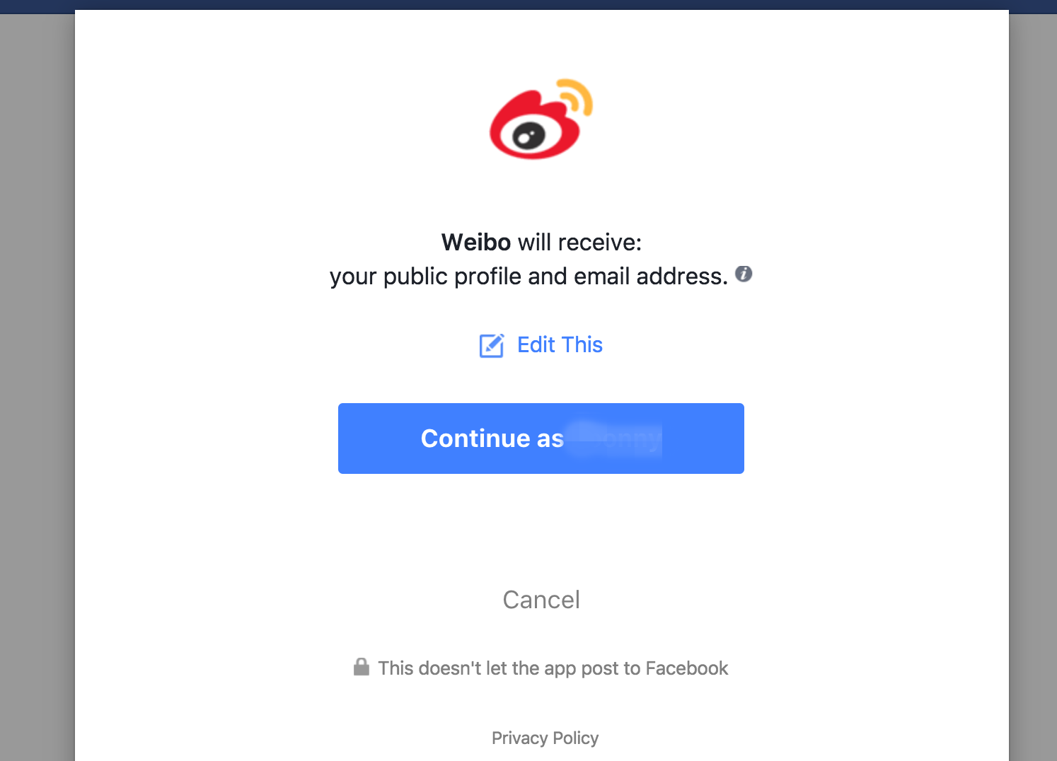 สมัคร Weibo