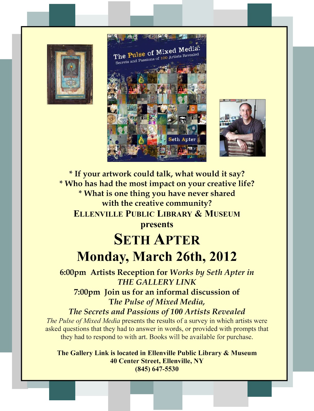 Art by Canace: Ellenville, NY Reception for Seth Apter - The Pulse of ...