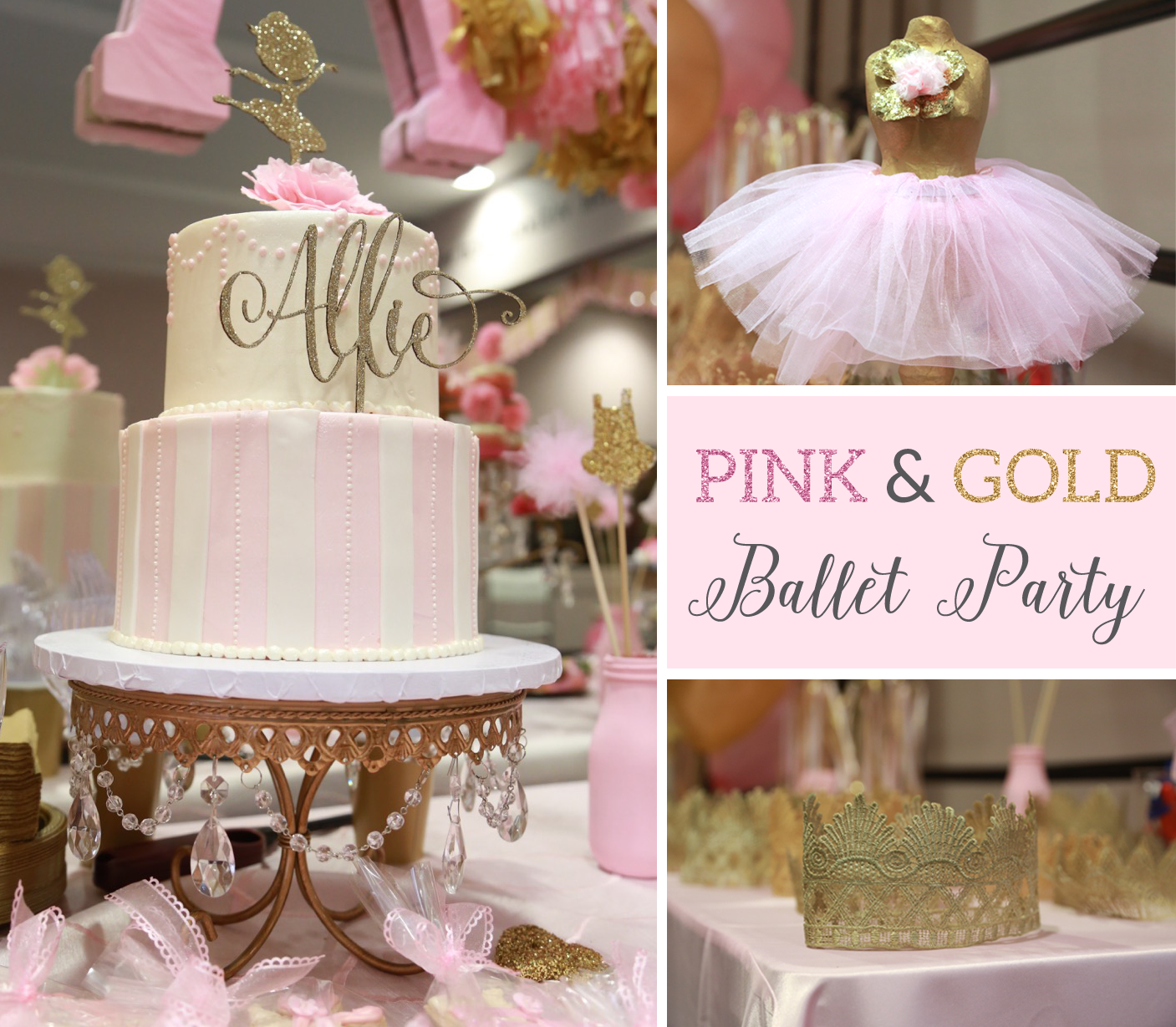 A Pink and Gold Ballet Birthday Party | Creative Ever After