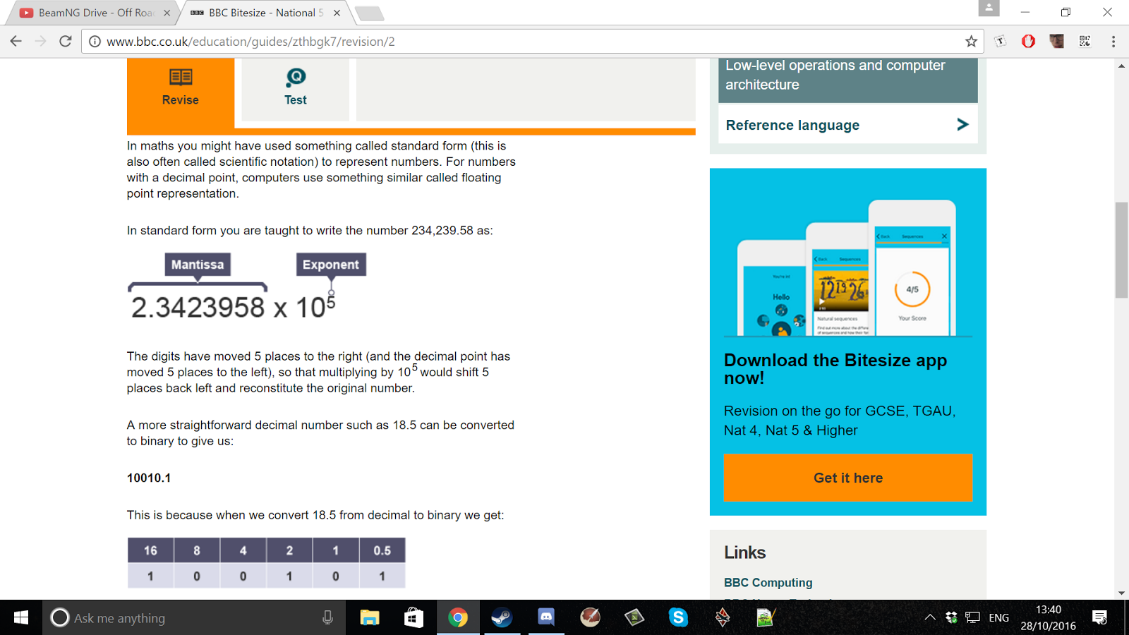 WillMcomsci: Mantissa and Exponent Revision