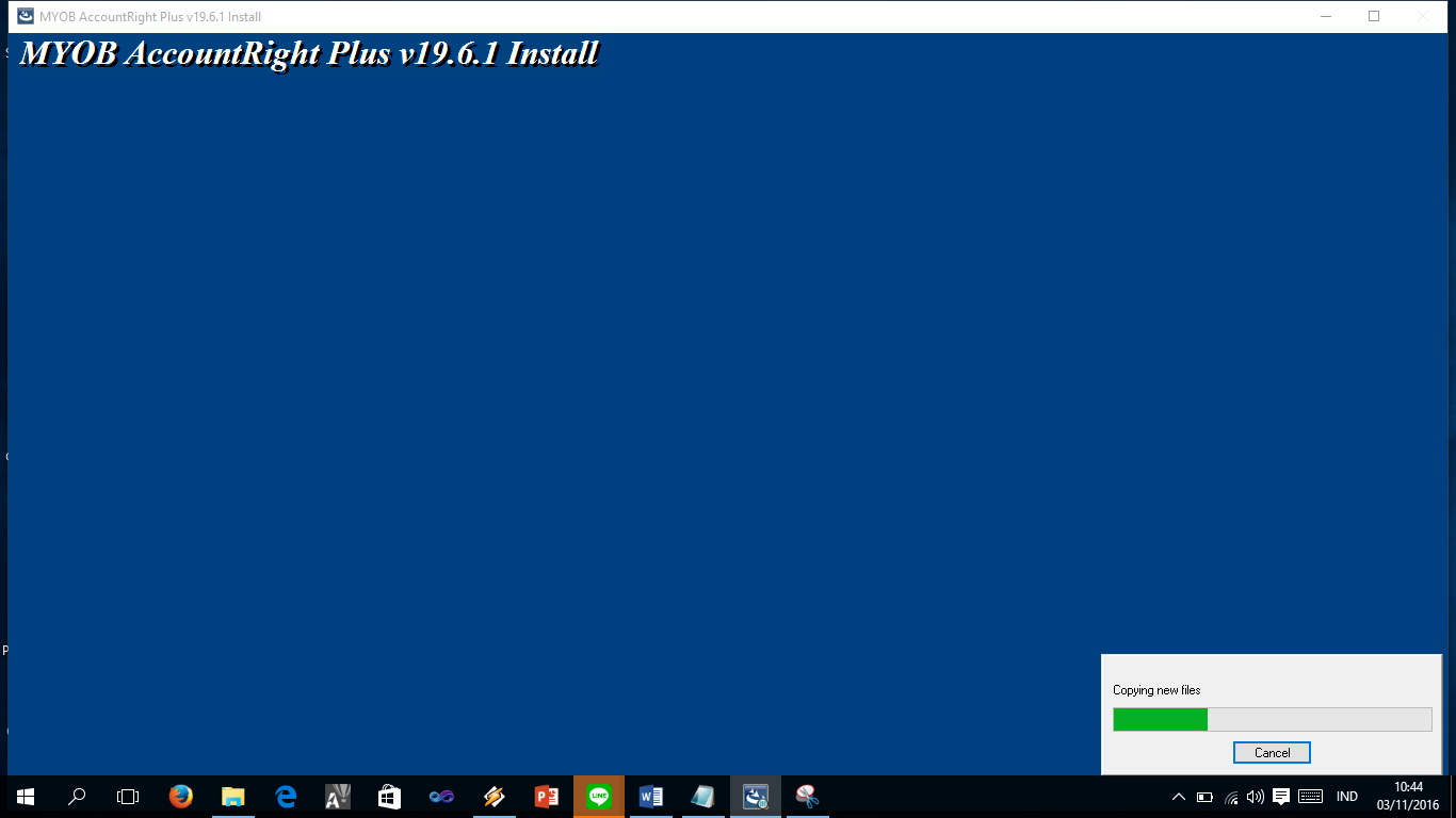 Cara install program MYOB v19 "Sistem Informasi Akuntansi"