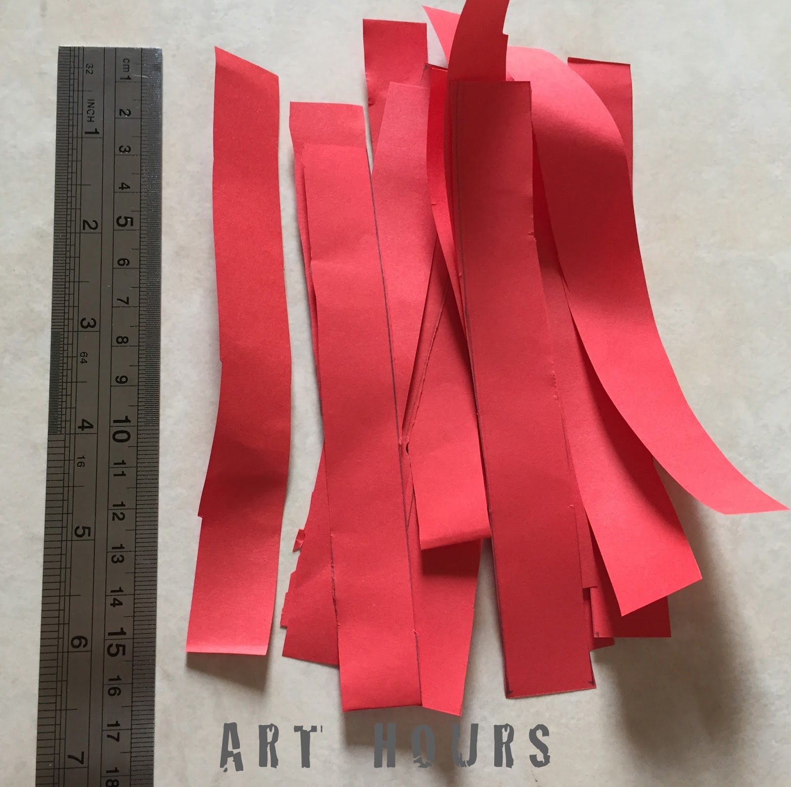 ArchGuide: Tutorial: Using Paper Strips to make a Floral Decoration