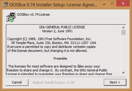 Una vez ya instalado el DosBox procedemos a preparar el debug para eso ...