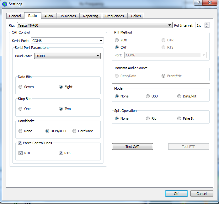 G8YPH: WSJT-X JT65 Operation using the Yaesu FT-450D