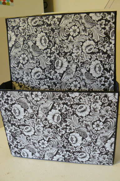 Small Fry & Co. : Hanging File Boxes Repurposed from Cardboard Crates