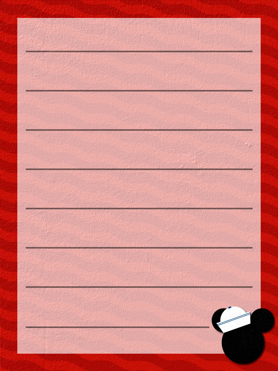"Sailor Mickey Lined Journal" Disney Cruise Inspired Project Life Style ...