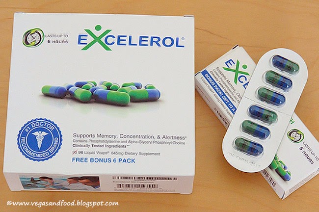 Excelerol Brain Health Supplement - Vegas and Food