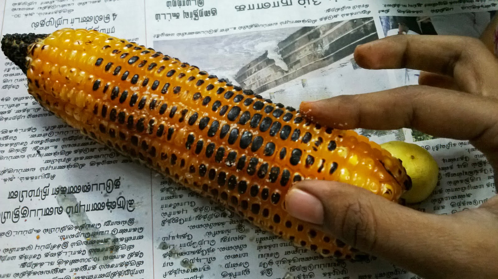 BananaLeaf Recipes: How to Burnt Sweet corn