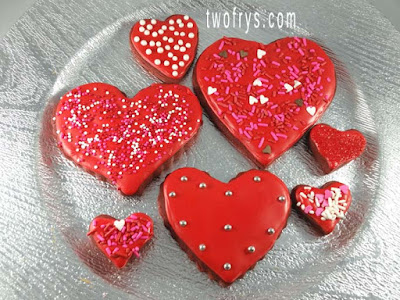 Two Frys: Red Velvet Heart Cookies