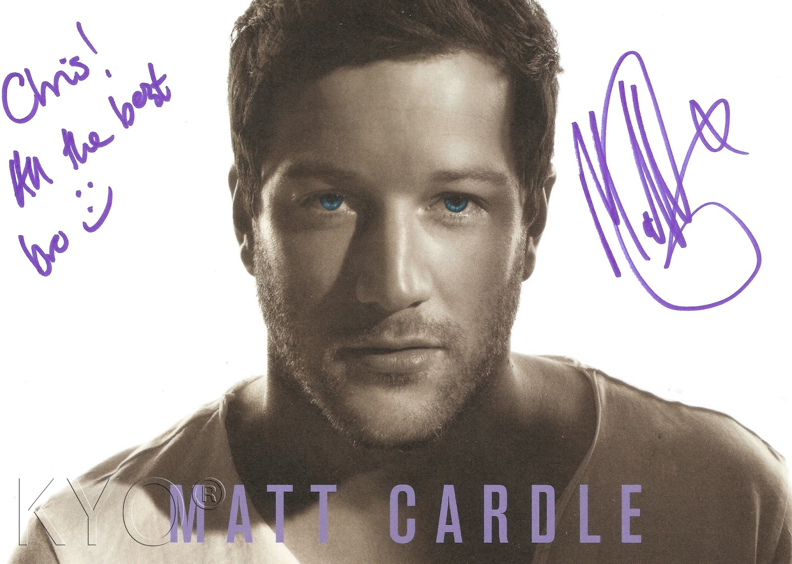Chris Autographs: Matt Cardle