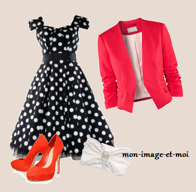 mon-image-et-moi: deux façon d'accessoiriser une robe à pois