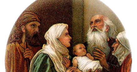 Simeon Receives Jesus in The Temple | Christian Clip Art Review