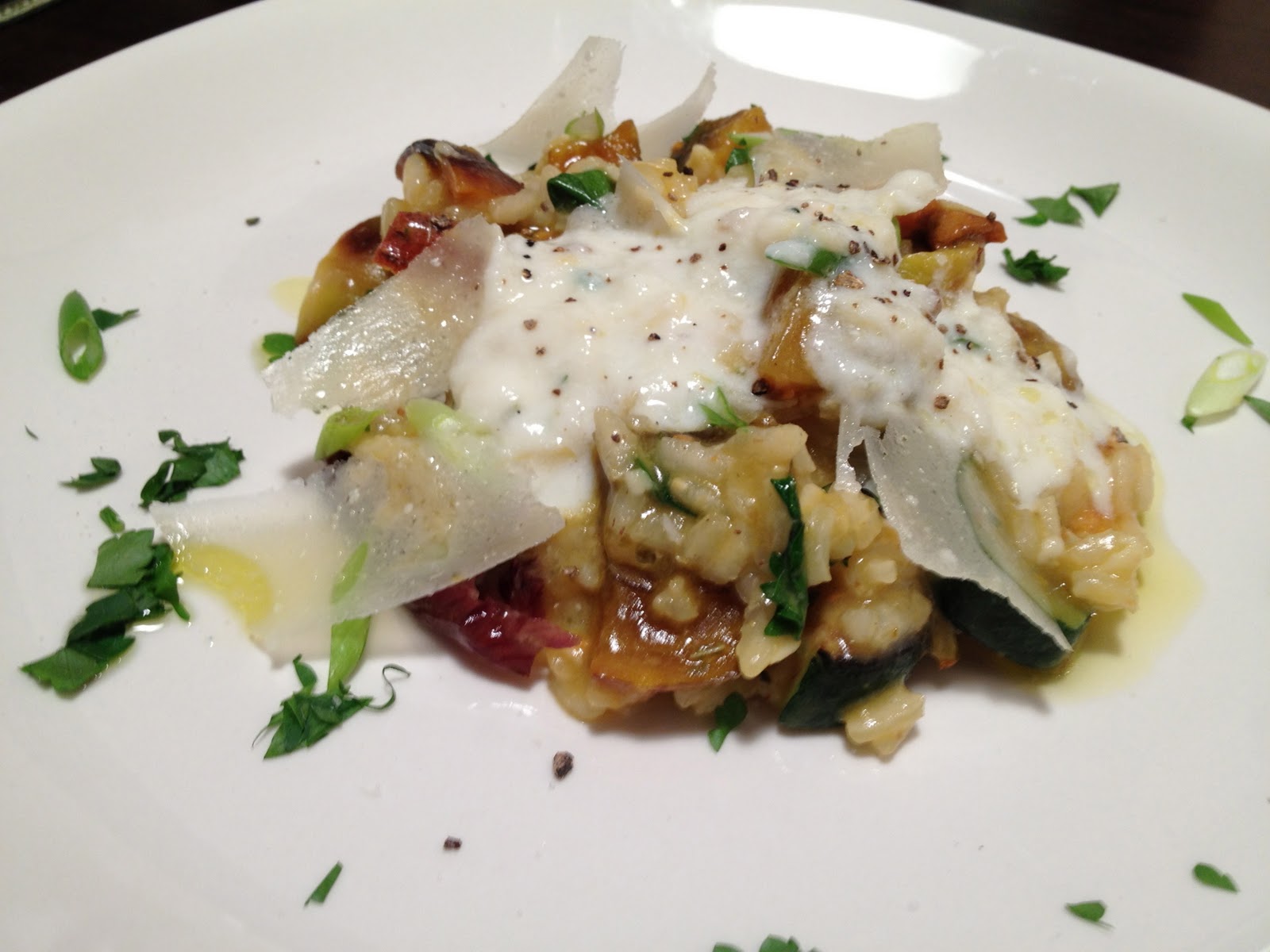 ROCK THIS ONION: Roasted Root Vegetable Risotto with Preserved Meyer Lemon Ricotta