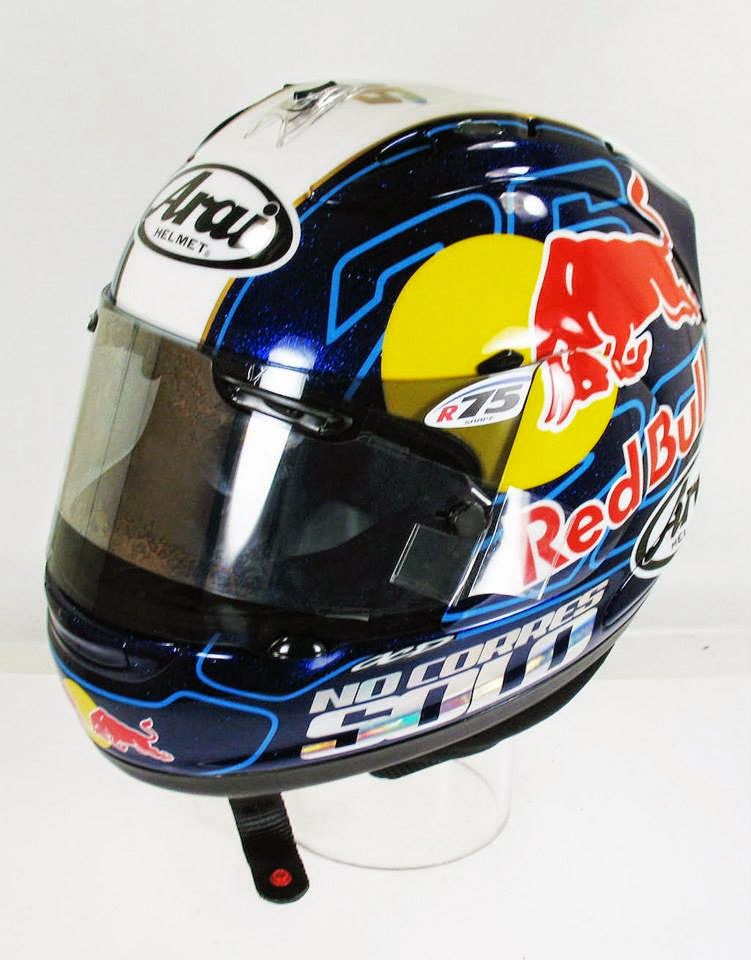 Racing Helmets Garage: Arai RX-GP D.Pedrosa Catalunya 2014 by OCD
