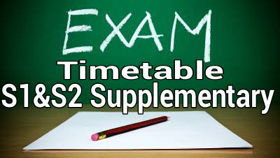 S1&S2 Semesters B.Tech Supplementary Exam Timetable | KTU Students ...