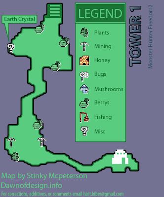 GUIDE OF MONSTER HUNTER 2 DOS: ALL MAP