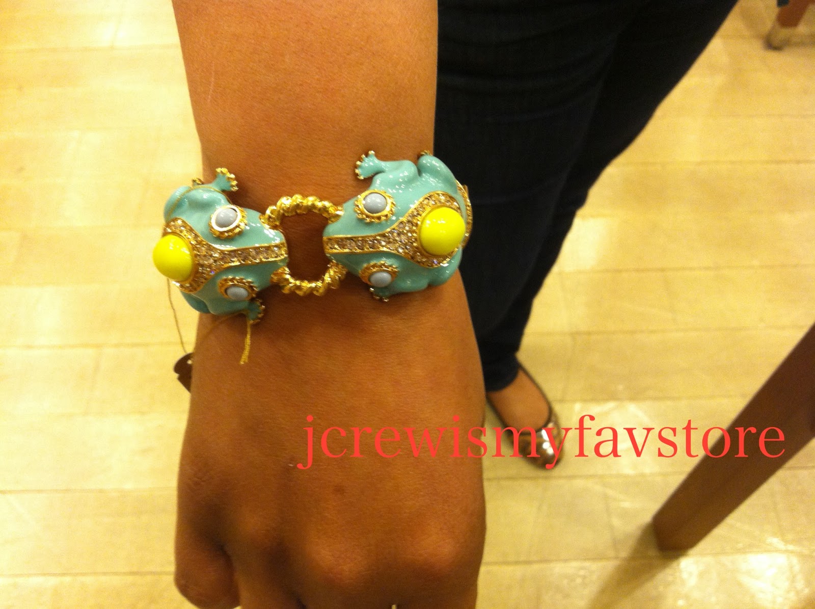 J. Crew Enameled Double-Frog Bracelet - Really Rynetta