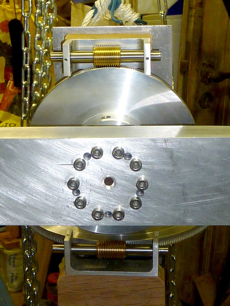 Fullerscopes Telescope Mountings: 2" shaft mounting Pt.42: Worm support ...