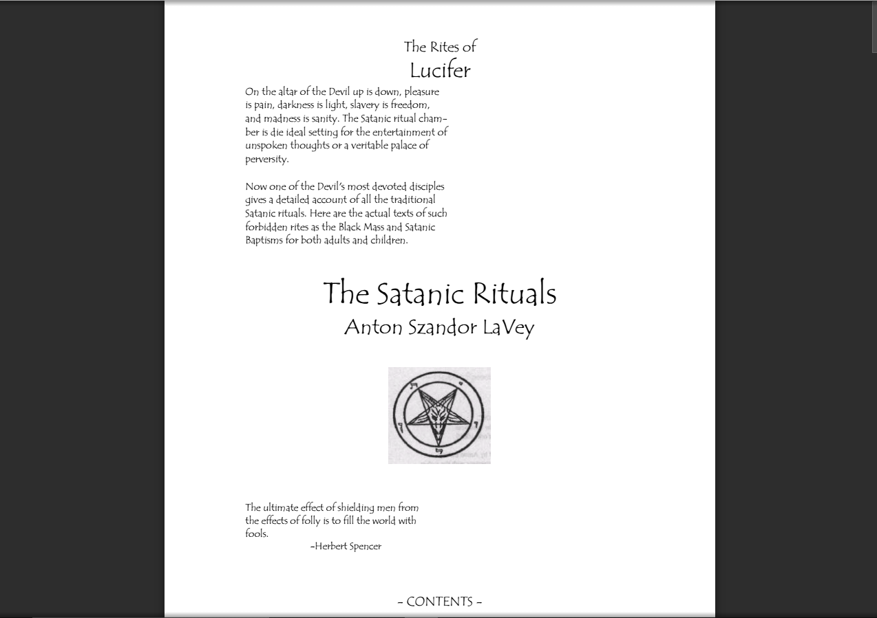 The Satanic Rituals - QuanTran's Library