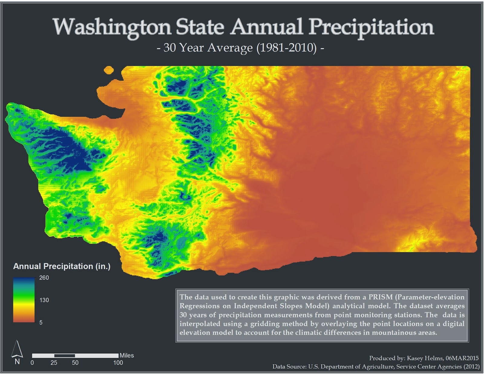 Kasey's GIS Adventure: Module 8- Isarithmic Maps
