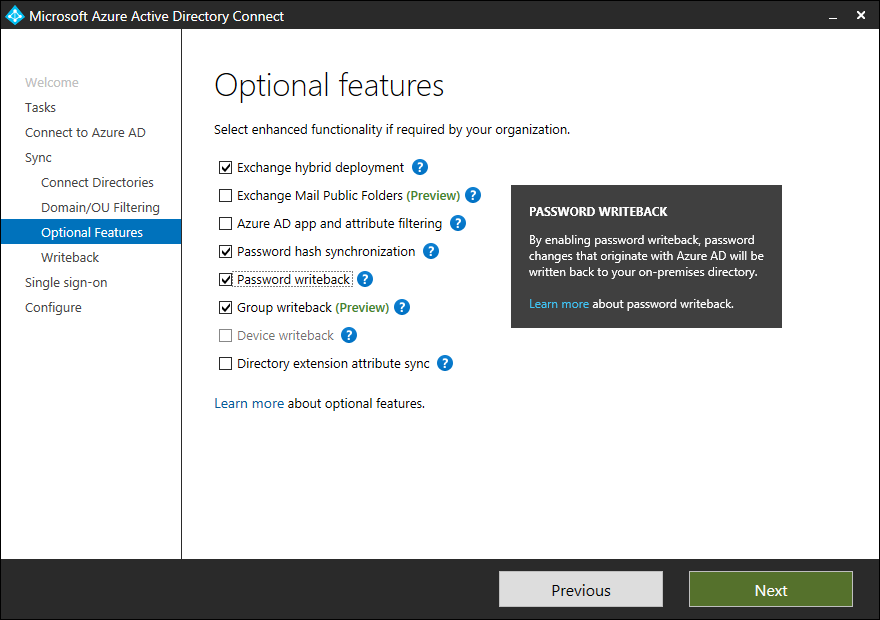 Important announcement about AAD Connect password writeback | The EXPTA ...