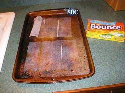 Move it and lose it.: CLEAN BURNED PAN