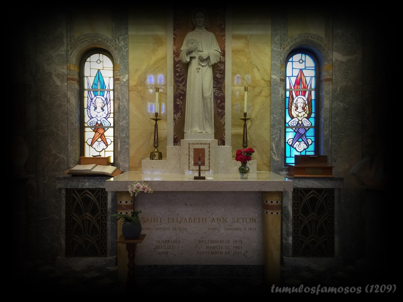 TUMULOS FAMOSOS: SANTA ISABEL ANA SETON - Arte Tumular - 1209 ...