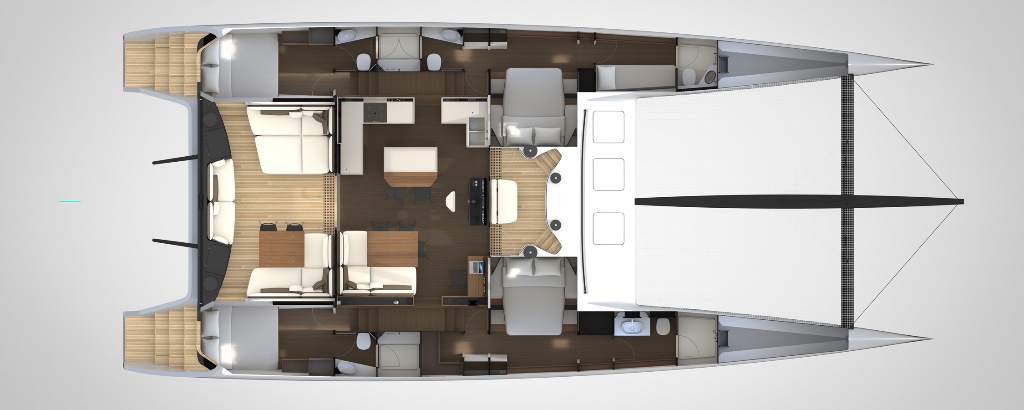 Gunboat 68: Interior Design | Catamaran Racing, News & Design
