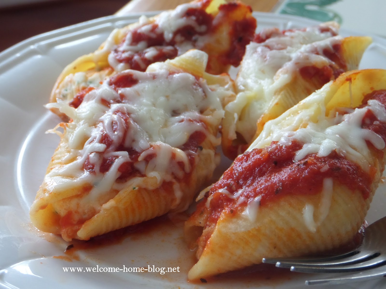 Welcome Home Blog: Four Cheese Stuffed Shells