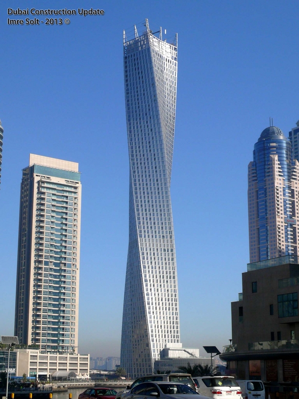 Dubai Constructions Update by Imre Solt: Cayan Tower photos, aka ...