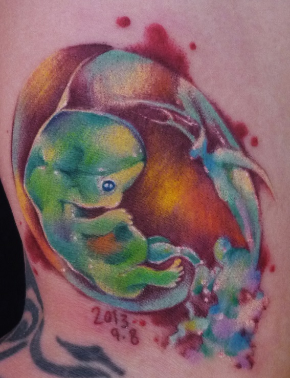 Chunk of MayMay: embryo tattoo