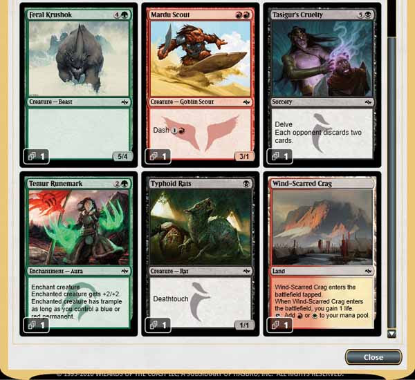 Magic the Gathering Adventures: Artifact Cube 2016 Draft: 10 Online Packs