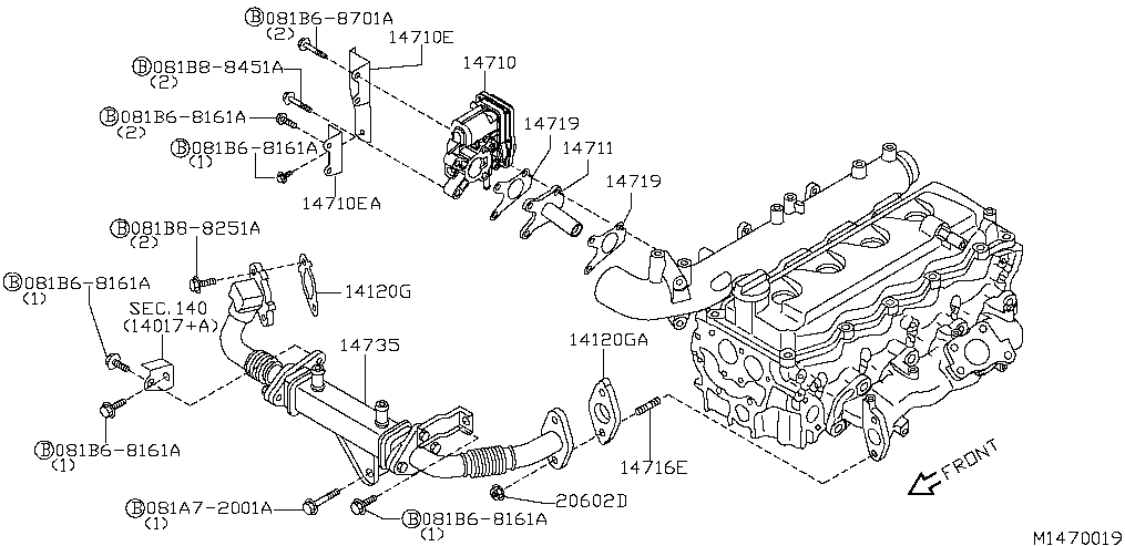 EGR-VALVE-EXHAUST-GAS-RECYCLING: 150100-0083 DENSO-EGR VALVE