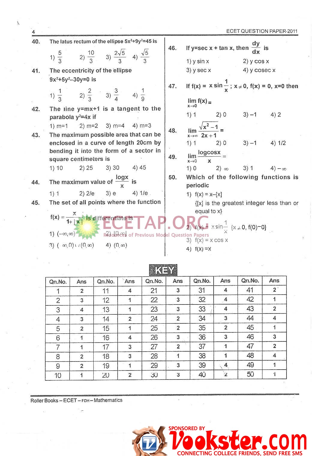 ECETAP - 2016, Previous, Model Papers, Question Papers EEE,ECE,SCE ...