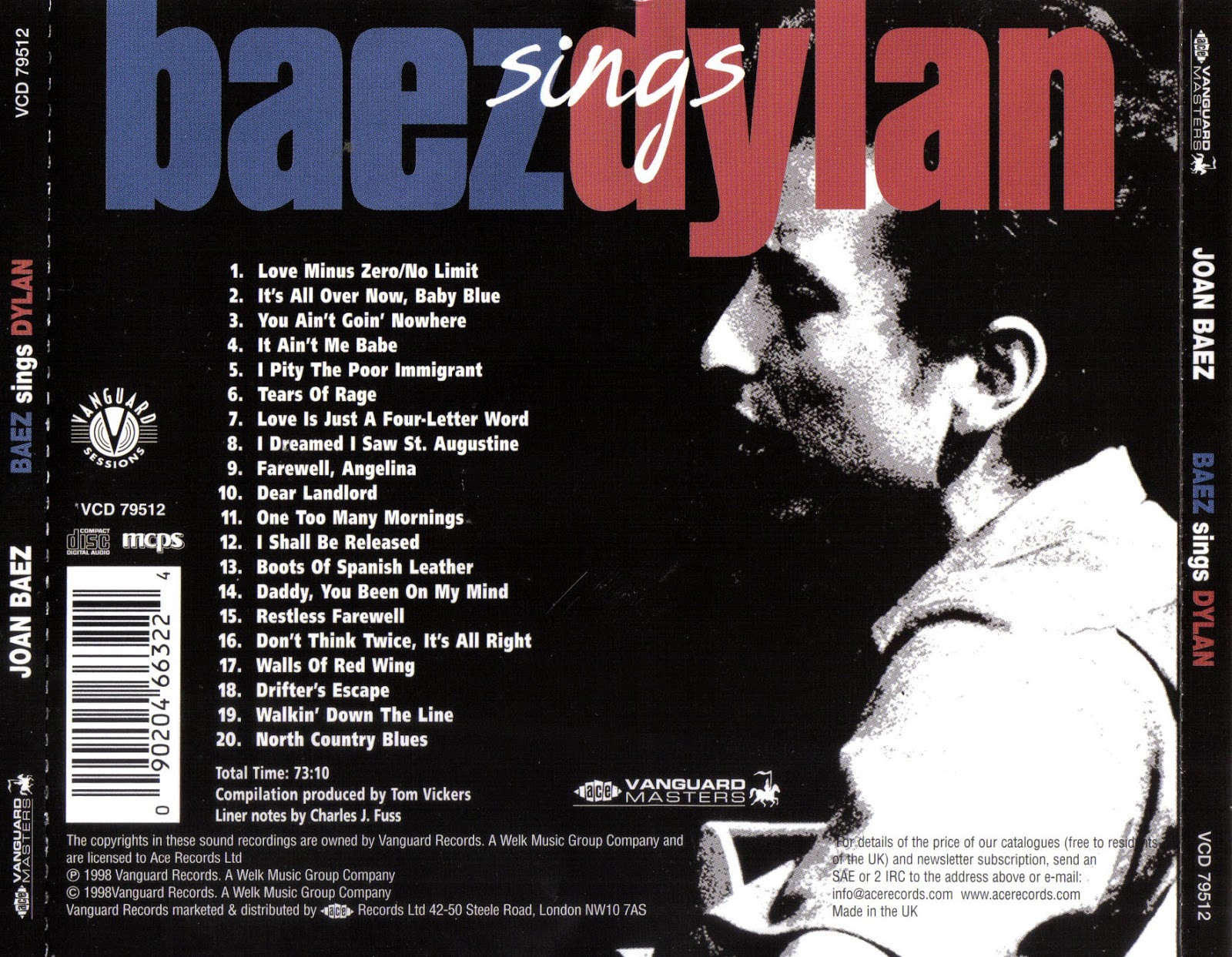 Music Of My Soul: Joan Baez-1998-Baez Sings Dylan(Vanguard Records ...