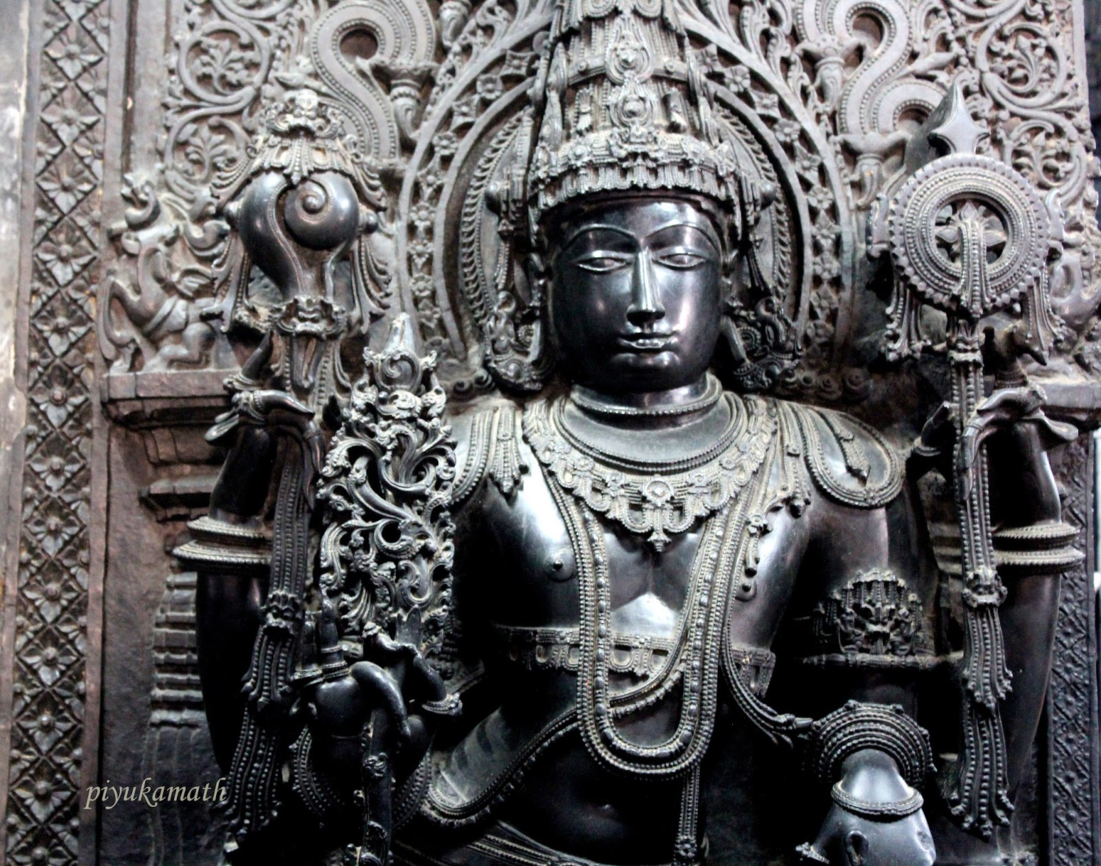 Inside the Chennakeshava Temple, Belur