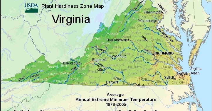 Farmers Know Best: Virginia USDA Plant Hardiness Zones Map