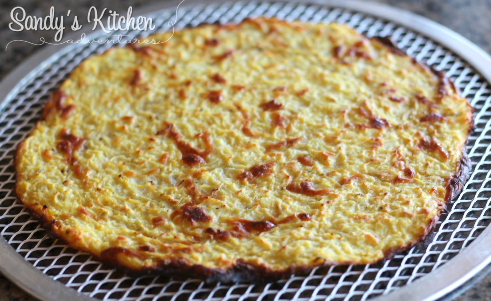 Spaghetti Squash Pizza Crust | Sandy's Kitchen