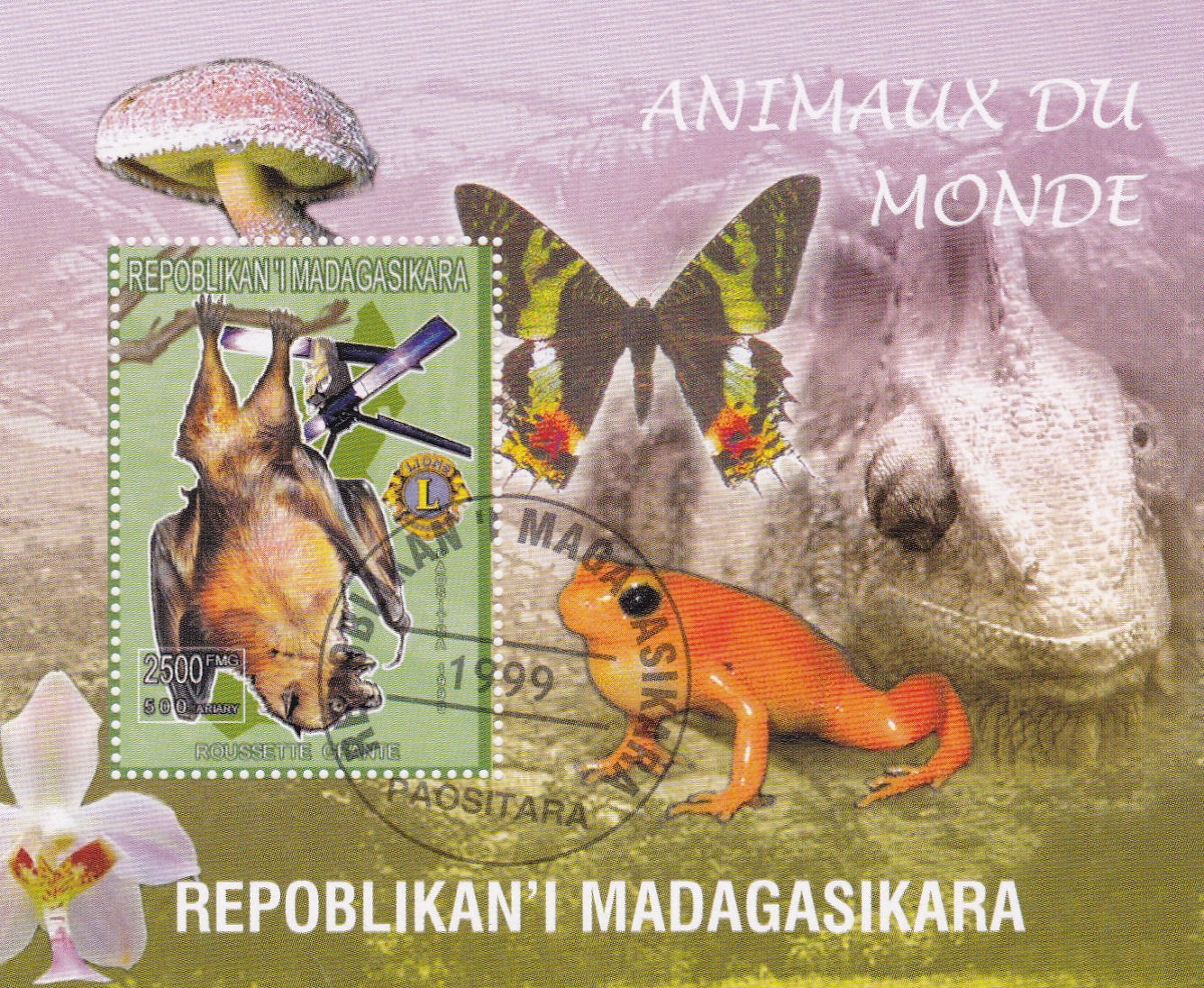 PASSION SPELEO: PHILATELIE la faune des cavernes (reste du monde)