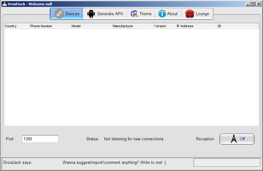 FormProject: (TRJ) AndroRat