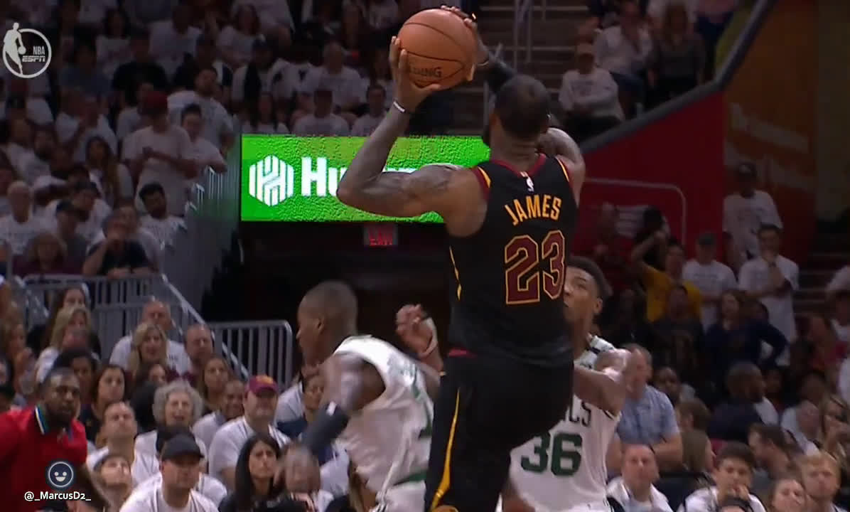 Marcus Smart's block on Lebron James best-of-the-year for Boston