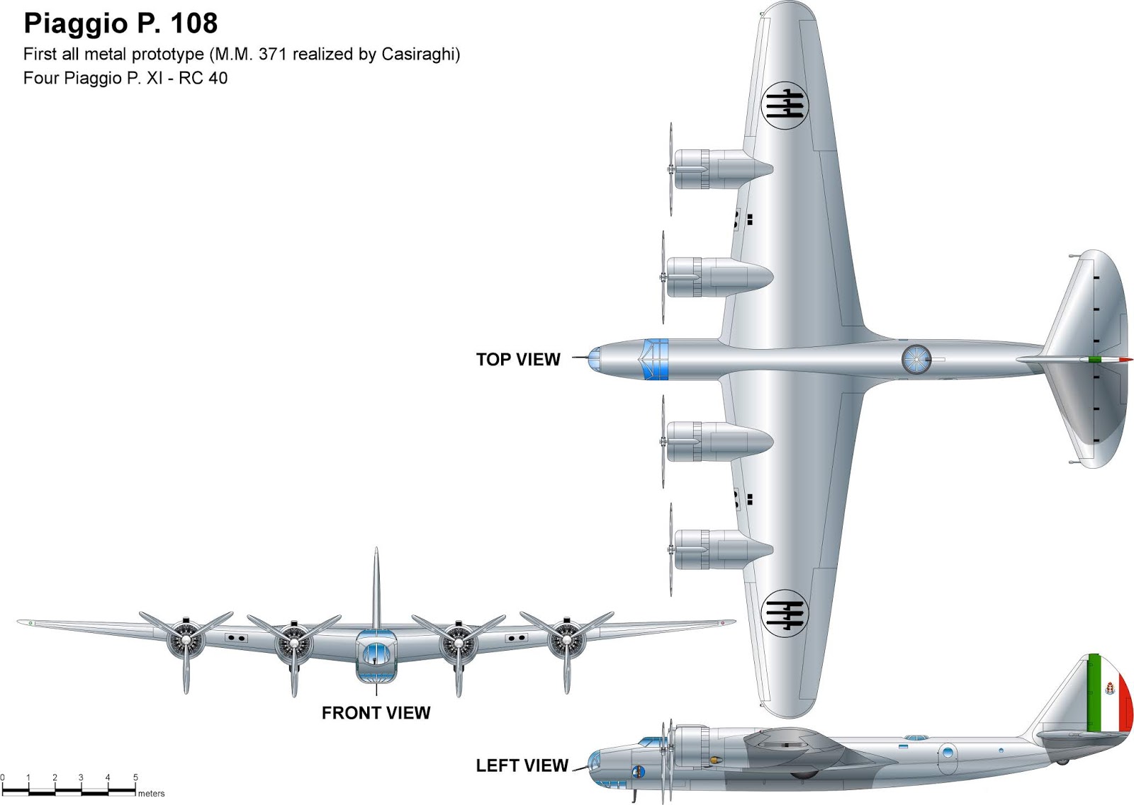 SI VIS PACEM, PARA BELLUM: Il Piaggio P.108 fu un bombardiere ...