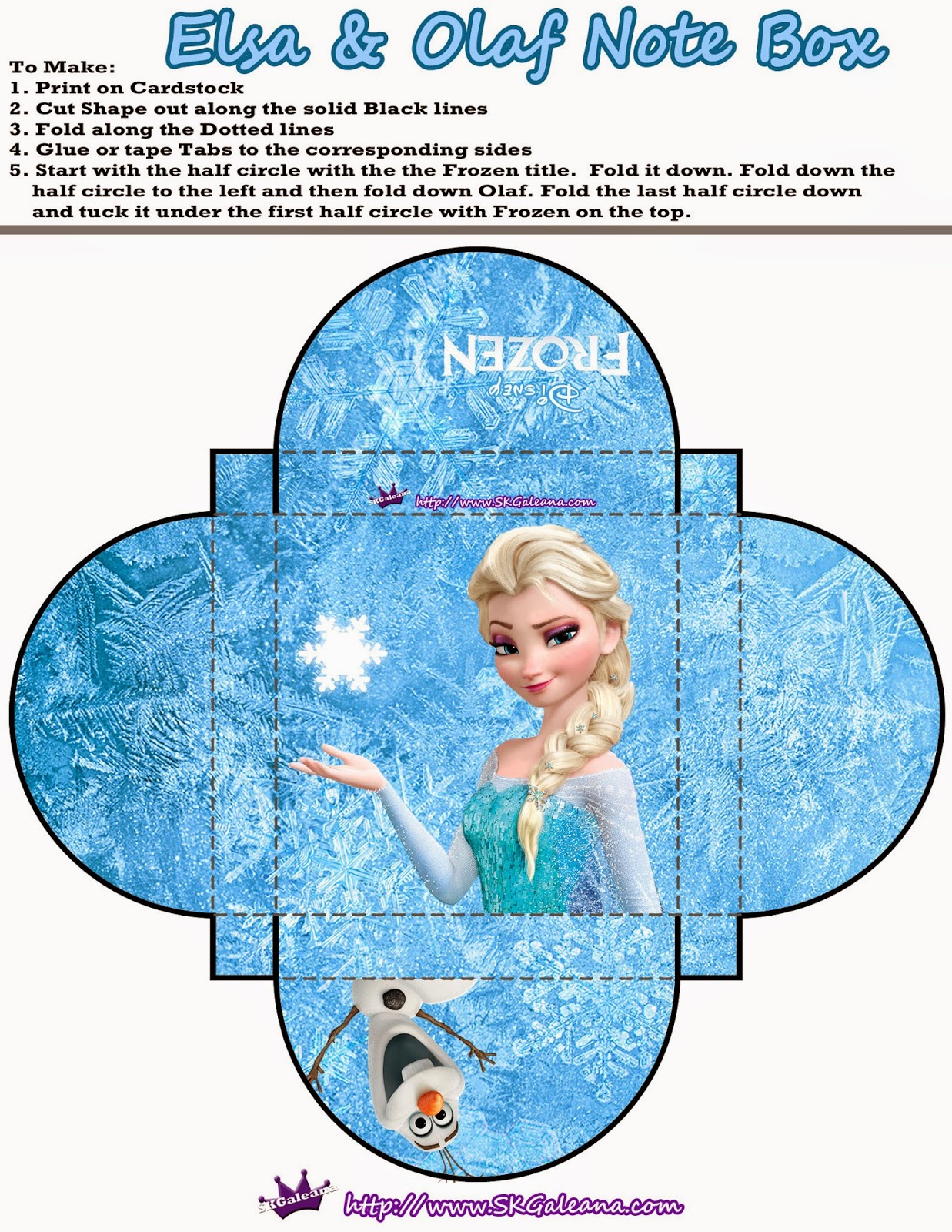 Free Printable Frozen Boxes for Parties. - Oh My Fiesta! in english