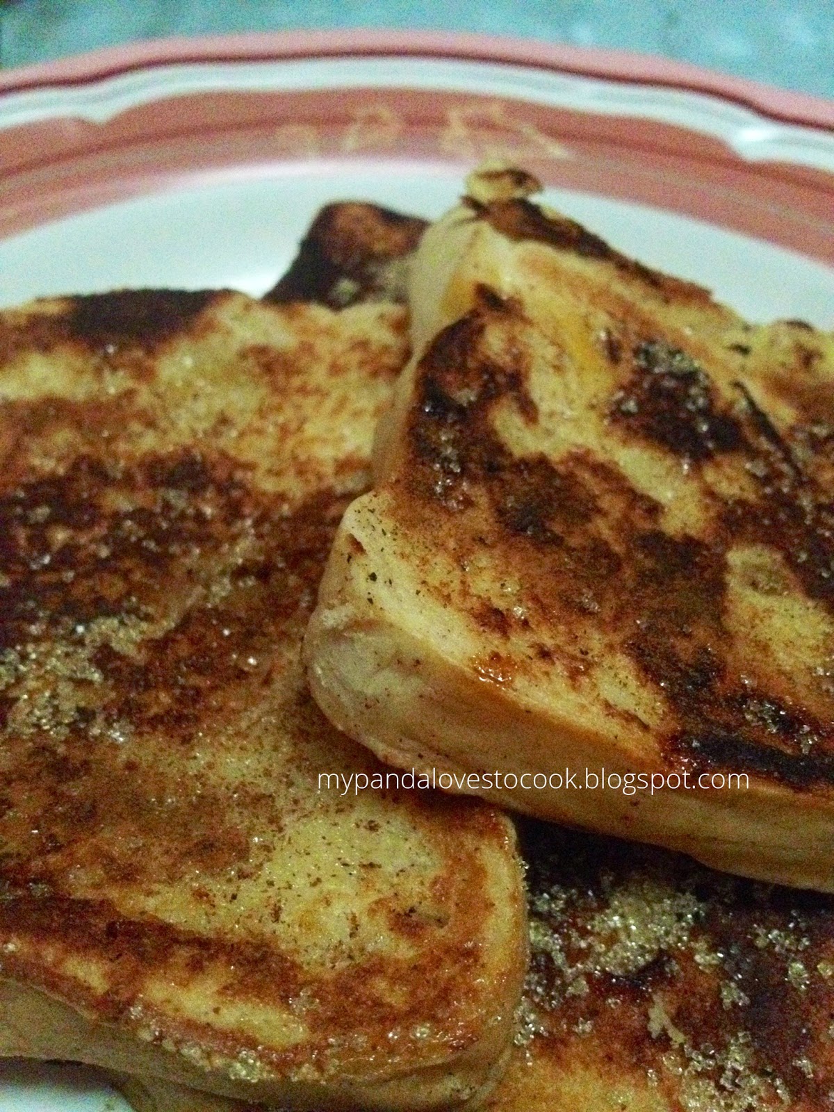 My Panda Loves to Cook: French Toast Using Powdered Milk