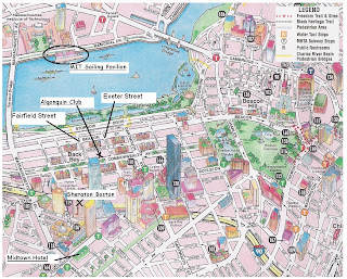 Map of Boston, USA