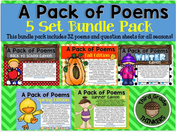 Third Grade Thinkers: Poetry in Third Grade: Poems and Questions