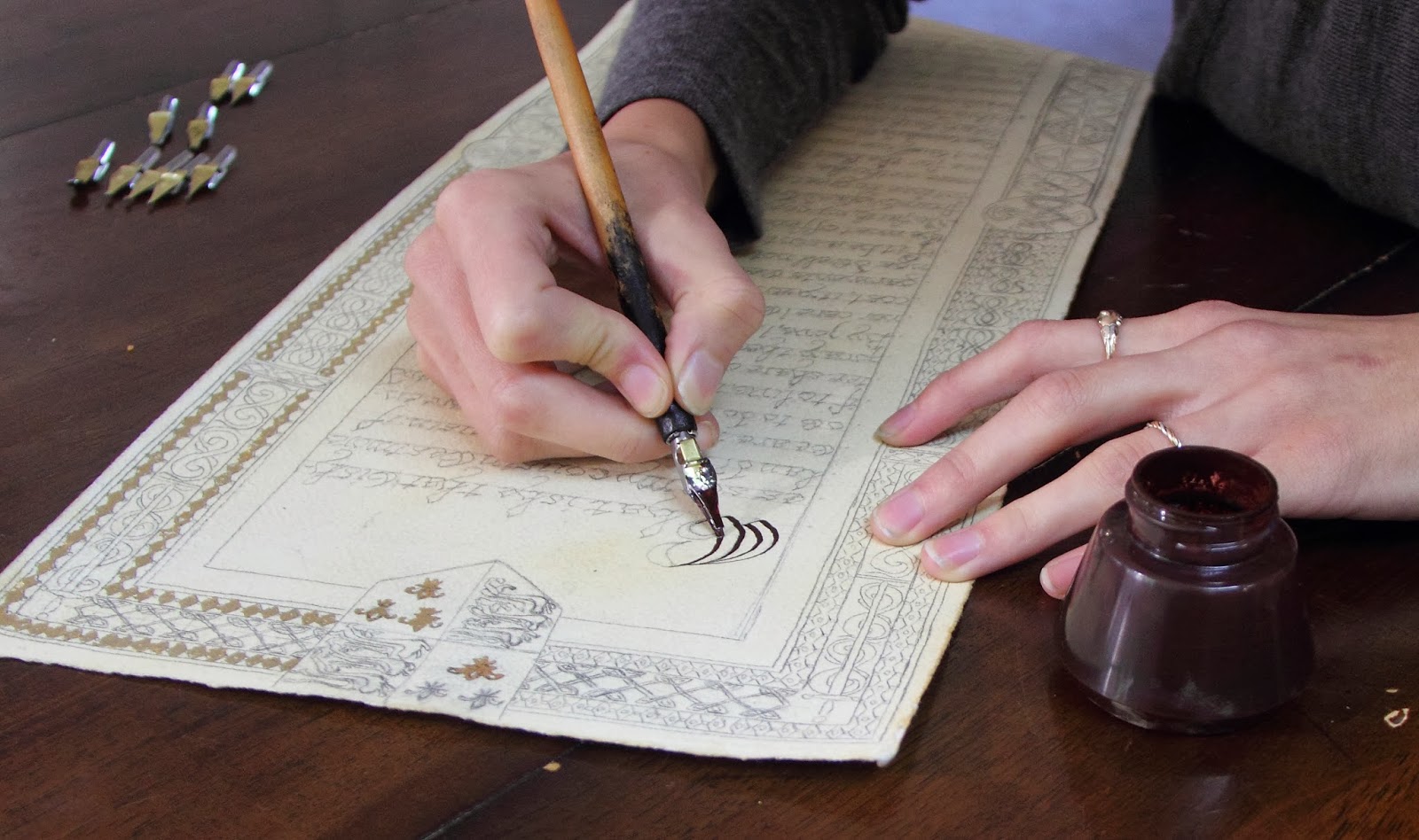 Opus Blog: The Process: Shakespeare Scroll